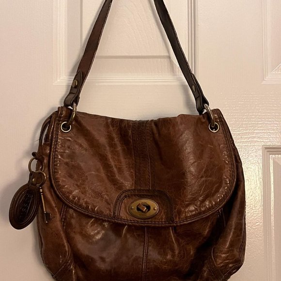 Fossil | Bags | Vintage Fossil Leather Handbag | Poshmark
